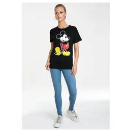 T-Shirt logoshirt "Mickey Mouse &ndash; Classic", Damen, Gr. XXL, schwarz, 100% Baumwolle, bedruckt, normal, Rundhals, Shirts T-Shirt, mit lizenziertem Originaldesign