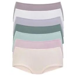 Panty Vivance, Damen, Gr. 36/38, bunt (rosa, puder, gr&uuml;n, flieder, wei&szlig;), Single Jersey, Obermaterial: 95% Baumwolle, 5% Elasthan, unifarben, bequem, Unterhosen Panty, in frischen und gedeckten Farben