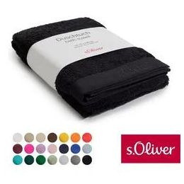 Duschtuch s.Oliver "s.Oliver, Premium Qualit&auml;t, 600 gr/m2, auch als Sets erh&auml;ltlich", schwarz, B:70cm L:140cm, Walkfrottier, Baumwolle, Handt&uuml;cher, gro&szlig;e Farbauswahl, auch als Handtuch, Waschhandschuh, G&auml;stetuch