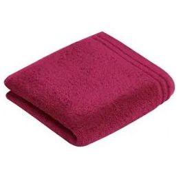 Badetuch Vossen "Calypso Feeling", lila (cranberry), B:60cm L:110cm, Walkfrottee, Obermaterial: 100% Baumwolle, Handt&uuml;cher, Badetuch, mit schmaler Bord&uuml;re, aus 100% hochwerter Baumwolle, Vegan, einfarbig