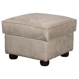 Polsterhocker Home Affaire "CHARENTE, Chesterfield Hocker, Ma&szlig;e B/T/H: 55/55/73 cm", beige (creme), B:55cm H:73cm T:55cm, 100% Polyester, Hocker, Polsterhocker, passend zur Serie Charente, in hochwertiger Verarbeitung