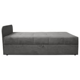 Schlafsofa Alina "Marla", grau (anthrazit xbo 9), B:205cm H:73cm T:91cm, Struktur fein XBO (100% Polyester), Sofas, Schlafsofa, inkl. Stauraum, Armlehne wahlweise links ode rechts