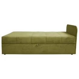 Schlafsofa Alina "Marla", gr&uuml;n (olivgr&uuml;n xbo 13), B:205cm H:73cm T:91cm, Struktur fein XBO (100% Polyester), Sofas, Schlafsofa, inkl. Stauraum, Armlehne wahlweise links ode rechts