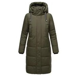 Winterjacke Marikoo "LARYAA XVI", Damen, Gr. M, gr&uuml;n (schwarz olive), Obermaterial: 100% Polyester; Innenseite: 100% Polyester; Futter: 100% Polyester, Jacken Winterjacke, mit abnehmbarer Kapuze