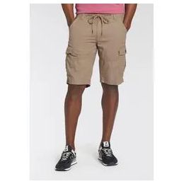 MAN'S WORLD Bermudas MAN'S WORLD, Herren, Gr. 34, N-Gr, gr&uuml;n (khaki), Web, Obermaterial: 100% Baumwolle, unifarben, bequem, Hosen Bermudas