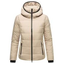 Steppjacke Marikoo "Radaa", Damen, Gr. 3XL, grau (taupe grau), Obermaterial: 100% Polyester; Innenseite: 100% Polyester; Futter: 100% Polyester; Wattierung: 100% Polyester, Jacken Steppjacke, Mit Hohem und gef&uuml;ttertem Kragen