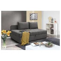 Schlafsofa Alina "Marla", grau (anthrazit xbo 9), B:201cm H:73cm T:95cm, Struktur fein XBO (100% Polyester), Sofas, Schlafsofa, inkl. Stauraum und 2 R&uuml;ckenkissen