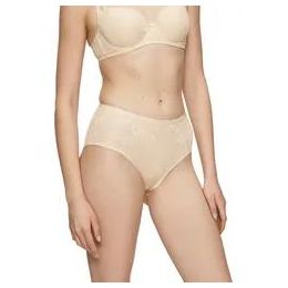 Shapingslip Triumph "Amourette Charm", Damen, Gr. 38, beige (creamy dream), Microtouch, Obermaterial: 76% Polyamid, 24% Elasthan, figurbetont, Unterhosen, Stretch-Spitze, h&uuml;ftig geschnitten, leicht formend