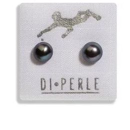 Adelia&acute;s Paar Ohrstecker ADELIA ́S "Damen Perlenschmuck 925 Silber S&uuml;sswasser Perlen Ohrstecker", grau (anthrazit), Ohrringe, Damen, Damen, Silber 925 (Sterlingsilber), Damen Perlenschmuck
