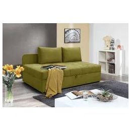 Schlafsofa Alina "Marla", gr&uuml;n (olivgr&uuml;n xbo 13), B:201cm H:73cm T:95cm, Struktur fein XBO (100% Polyester), Sofas, Schlafsofa, inkl. Stauraum und 2 R&uuml;ckenkissen