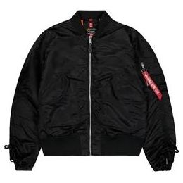 Bomberjacke Alpha Industries "CWU MA-1 Bomber Women", Damen, Gr. S/M, schwarz, Obermaterial: 100% Nylon, Lining/F&uuml;llung: 100% Polyester, Jacken Bomberjacke