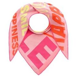 Dreieckstuch Zwillingsherz "Gro&szlig;e Freunde", Damen, pink, Obermaterial: 50% Baumwolle, 50% Polyacryl, Modet&uuml;cher, mit Schrift