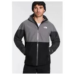 Funktionsjacke The North Face "M LIGHTNING ZIP-IN JACKET", Herren, Gr. XL, schwarz (tnf schwarz, smoked pearl, asphalt gre), Web, Obermaterial: 100% Polyester, Jacken Funktionsjacke, mit verstellbarer Kapuze, mit Rei&szlig;verschlusstaschen, pflegeleicht