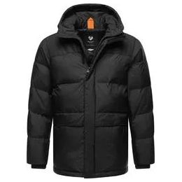 Steppjacke Ragwear "Mikkesh", Herren, Gr. S (48), schwarz, Obermaterial oben: 100% Polyester. Obermaterial unten: 100% Nylon. Innenfutter: 100% Polyester. Wattierung: 100% Polyester, Basic, l&auml;ssig geschnitten h&uuml;ftbedeckend, hoch geschlossener Ausschnitt, &Auml;rmel ohne &Auml;rmelschlitz Rippstrickb&uuml;ndchen, Jacken Steppjacke, Sportliche Herren Winterjacke mit Kapuze