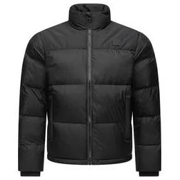 Outdoorjacke Ragwear "Stafen", Herren, Gr. L (52), schwarz, Obermaterial 1: 100% Polyester. Obermaterial 2: 100% Nylon. Innenfutter: 100% Polyester. Wattierung: 100% Polyester, gerade h&uuml;ftbedeckend, hoch geschlossener Ausschnitt, &Auml;rmel ohne &Auml;rmelschlitz Rippstrickb&uuml;ndchen, Jacken Outdoorjacke, Wasserdichte Herren Winterjacke im Retro-Look