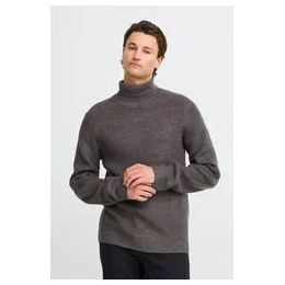 Strickpullover Blend "BHPullover", Herren, Gr. XL, schwarz, Grobstrick, 80% Polyacryl, 20% Nylon, meliert, Basic, regular fit normal, hoch geschlossener Ausschnitt, eng, Pullover Strickpullover, Klassischer Grobstrickpullover mit Rollkragen