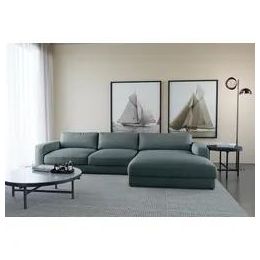 Ecksofa Home Affaire "Bloomfield, elegant, viel Platz, Mega Couch, Breite 303cm, L-Form", bunt (turbulence), B:303cm H:84cm T:176cm, 100% Polyester, Sofas, Ecksofa, extra tiefe Sitzfl&auml;che, wahlweise mit Sitztiefenverstellung