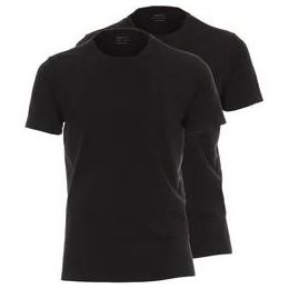 T-Shirt Venti "Venti T-Shirt Doppelpack uni", Damen, Gr. S, schwarz, 95% Baumwolle, 5% Elasthan, Shirts T-Shirt
