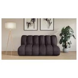 2,5-Sitzer "Priya Designersofa, moderne Steppung, auch in Boucl&eacute;", grau (anthrazit), B:185cm H:84cm T:108cm, 100% Polyester, LeGer Home by Lena Gercke, Sofas, gem&uuml;tlich und modern, B/T/H: 185/108/84 cm