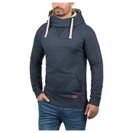 Kapuzenpullover Blend "BHSales", Herren, Gr. XXL, navy, Sweatware, 60% Baumwolle, 40% Polyester, unifarben, regular fit, ohne Ausschnitt, eingesetzt, Pullover Kapuzenpullover, Kapuzensweatshirt mit Cross-Over Kragen