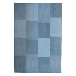 Teppich Kayoom "Lyrical 110", bunt (multi, blau), B:160cm H:13mm L:230cm, Baumwolle, Teppiche, Teppich, Handgefertigt, hochwertig verarbeitetes Unikat im Antik-Design
