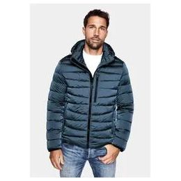Steppjacke NEW CANADIAN, Herren, Gr. 30, blau (jeansblau), 100% Polyamid, unifarben, normal, ohne Ausschnitt, Jacken Steppjacke, mit vielen Taschen