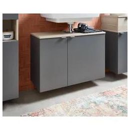 Waschbeckenunterschrank SAPHIR "Quickset 394", grau (quarzgrau matt touch), B:80cm H:52,9cm T:33cm, Holzwerkstoff, Schr&auml;nke, Waschbeckenunterschrank