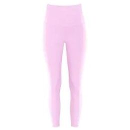 Leggings WINSHAPE "7/8-Tights HWL317C", Damen, Gr. XXL, Normalgr&ouml;&szlig;en, rosa (lavender rose), 85% Polyester, 15% Elasthan, Hosen Leggings, mit V-Shape Applikation und Core-Bund