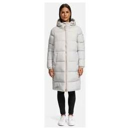 Winterjacke Marikoo "Nomadiaa", Damen, Gr. M, grau (light grau), Obermaterial: 100% Polyester; Innenseite: 100% Polyester; Futter: 100% Polyester; Wattierung: 100% Polyester, Jacken Winterjacke, Lange Damen Winterjacke