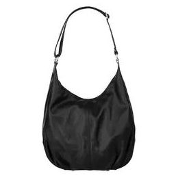 Shopper CLUTY, Damen, Gr. B/H/T: 31cm x 28cm x 7cm onesize, schwarz, Leder, leicht gl&auml;nzend, unifarben, Taschen Shopper, echt Leder, Made in Italy