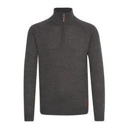 Troyer Blend "Troyer BHDanovan", Damen, Gr. XL, grau (charcoal), Obermaterial: 50% Baumwolle CO. 50% Polyacryl PAN., Pullover Troyer
