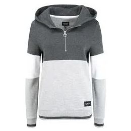 Kapuzenpullover oxmo "Hoodie OXOmara", Herren, Gr. M, grau (dunkelgrau melange), Obermaterial: 80% Polyester PES. 20% Baumwolle CO., Sweatshirts Kapuzenpullover