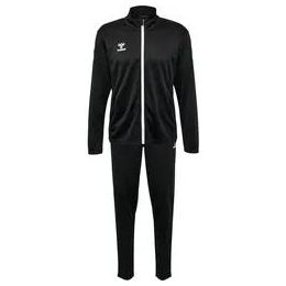 Trainingsanzug Hummel "HMLLOGO SUIT", Damen, Gr. S (46), schwarz, Obermaterial: 100% Polyester, Sportanz&uuml;ge Trainingsanzug, zweiteilig, aus Polyester, ohne Kapuze