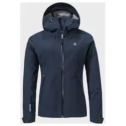 Sch&ouml;ffel Outdoorjacke SCH&Ouml;FFEL "Hiking Jacket Style Cascata WMS", Damen, Gr. 42, blau (8820, blau), Oberstoff: Aussenseite: 100% Polyester, Innenseite: 100% Polyester; (Membran: Polyurethan), regular fit, hoch geschlossener Ausschnitt, Jacken Outdoorjacke