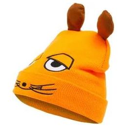 Beanie KOAA "Maus - Mascot", Jungen, Gr. 1-3, orange, 100% Polyacryl, bestickt, M&uuml;tzen Beanie, mit detailreicher Stickerei