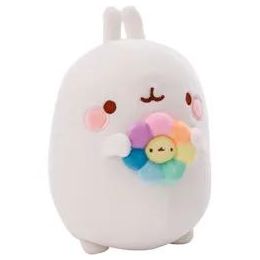 Kuscheltier Nici "Molang mit Regenbogenblume, 48 cm", wei&szlig;, Pl&uuml;schfiguren, KinderB:31cm H:48cm L:33cm, Polyester, Kuscheltier, B:31cm H:48cm L:33cm