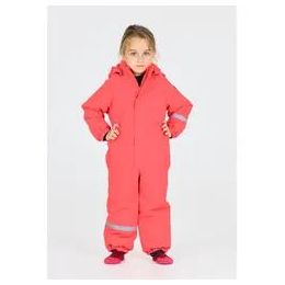 Schneeoverall ZIGZAG "Vally", M&auml;dchen, Gr. 116, EURO-Gr&ouml;&szlig;en, pink, 100% Polyester, lang, Overalls, mit wasser- und winddichter TPU-Membran