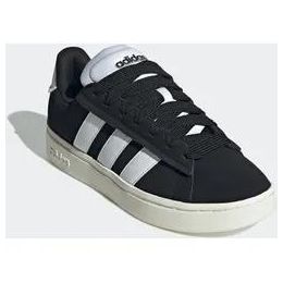 Sneaker Adidas SPORTSWEAR "GRAND COURT ALPHA", Herren, Gr. 44,5, schwarz-wei&szlig; (core schwarz, cloud wei&szlig;, sanftes wei&szlig;), Leder, Synthetik, Schuhe Sneaker, Design inspiriert vom Adidas Campus 00, Topseller