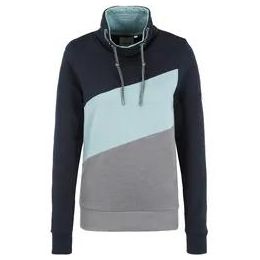 Kapuzenpullover oxmo "Hoodie OXAgda", Damen, Gr. S, blau (insignia blau), Obermaterial: 70% Baumwolle CO. 30% Polyester PES., Sweatshirts Kapuzenpullover