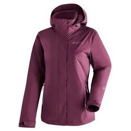 Regenjacke Maier Sports "Metor Therm Rec W", Damen, Gr. 19, pink (magenta), 100% Polyester (recycled), Rundhals, Jacken Regenjacke, warme Damen Jacke mit Kapuze, Winterjacke wasserdicht atmungsaktiv
