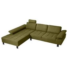 Ecksofa Alina "Royce", gr&uuml;n (olivgr&uuml;n xbo 13), B:270cm H:103cm T:223cm, Struktur fein XBO (100% Polyester), Sofas, Ecksofa, inklusive Sitztiefenverstellung, 270 cm breit