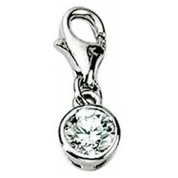 Adelia&acute;s Charm-Einh&auml;nger ADELIA ́S "925 Silber Charms Anh&auml;nger Zarge mit Zirkonia", silber, Charms, Damen, Silber 925 (Sterlingsilber), 925 Sterling Silber mit Zirkonia Silberschmuck f&uuml;r Damen