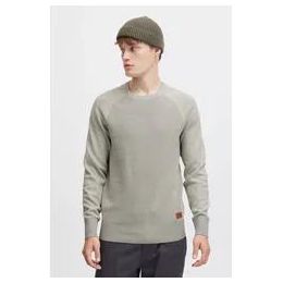 Rundhalspullover Blend "BHGandolf", Herren, Gr. XXL, beige (stone mix), Feinstrick, 100% Baumwolle, regular fit, Rundhals, Raglan&auml;rmel, Pullover Rundhalspullover, Strickpullover mit farblich abgesetzten Akzenten