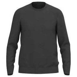 Rundhalspullover OLYMP "OLYMP Strick Casual", Herren, Gr. XXL, grau (graphit), Obermaterial: 100% Schurwolle, normal, Rundhals, Pullover Rundhalspullover, moderner Strickpullover