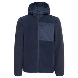 Fleecejacke North Bend "Fleecejacke NBMatej M", Herren, Gr. XL, blau (navy blazer), Obermaterial: 100% Polyester PES., unifarben, regular fit normal, ohne Ausschnitt, Jacken Fleecejacke