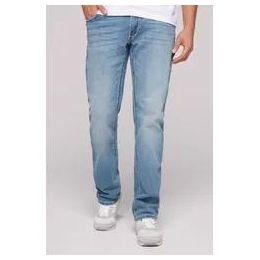 Comfort-fit-Jeans CAMP DAVID, Herren, Gr. 31, L&auml;nge 34, blau, Denim/Jeans, Material: 99% Baumwolle, 1% Elasthan, Zusatz: Enth&auml;lt nichttextile Teile tierischen Ursprungs (Badge), Abriebeffekte, comfort fit, Jeans, mit zwei Leibh&ouml;hen