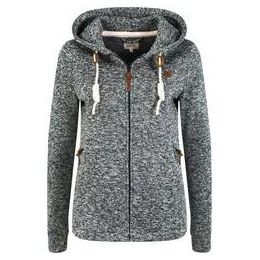 Strickfleecejacke oxmo "Strickfleecejacke OXThory", Damen, Gr. S, grau (dunkelgrau), Obermaterial: 100% Polyester PES., Jacken