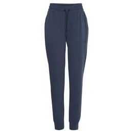 Jogginghose North Bend "Jogginghose NBBraida", Herren, Gr. 42, N-Gr, blau (blau nights), Obermaterial: 66% Viskose CV. 30% Polyester PES. 4% Elasthan EL., unifarben, regular fit normal, Hosen Jogginghose