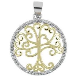 Adelia&acute;s Kettenanh&auml;nger ADELIA ́S "stylischer Schmuck Anh&auml;nger aus 925 Sterling Silber", gold, Schmuckanh&auml;nger, Damen, Silber 925 (Sterlingsilber), Kettenanh&auml;nger