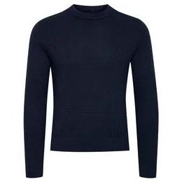 Strickfleece-Pullover Casual Friday "Strickpullover CFKarlo", Herren, Gr. L, blau (navy blazer), Obermaterial: 100% Baumwolle CO., Pullover